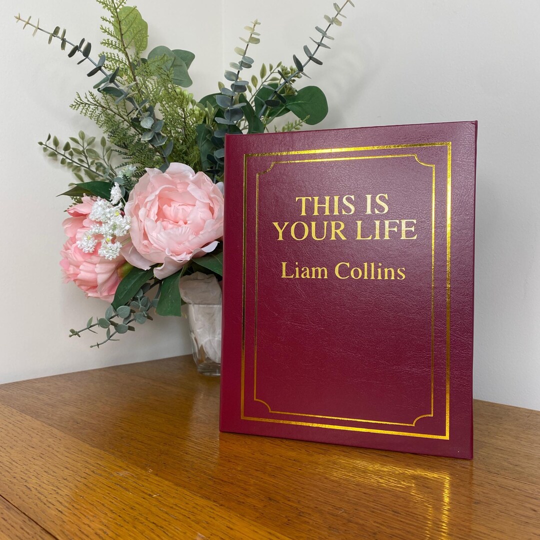 This is Your Life 6x4 Slip in Photo Album, Faux Leather Burgundy Book ...
