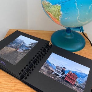 Personalised Travel Scrapbook, World Map Scrapbook, Adventure Scrapbook ...