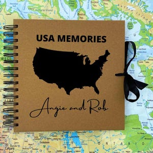 Personalised Travel Scrapbook, World Map Scrapbook, Adventure Scrapbook ...