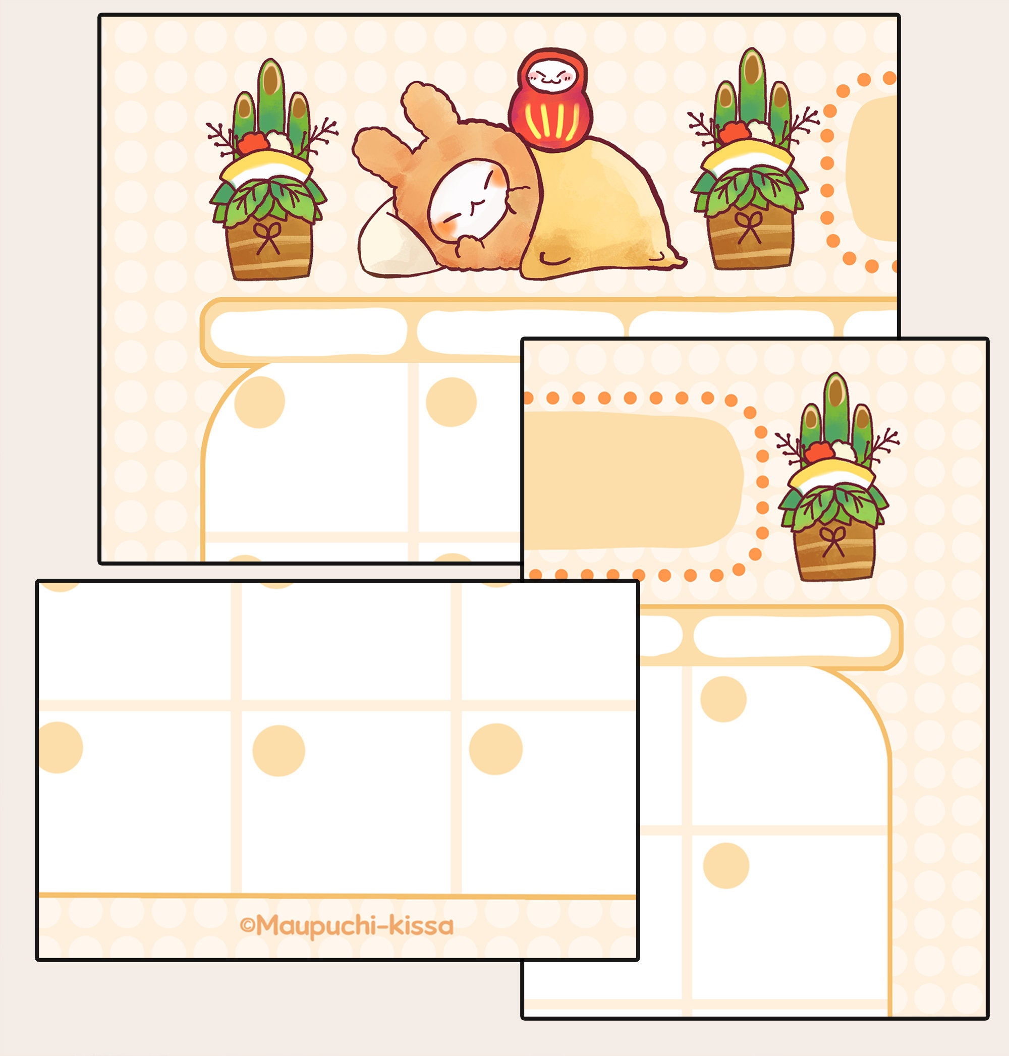 Rabbit Open Printable Calendar | Cute Calendar | Cute Printable ...