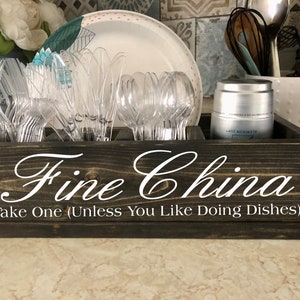 Fine China Kitchen Caddy Personalized Plate, Solo Cup and Party Buffet ...