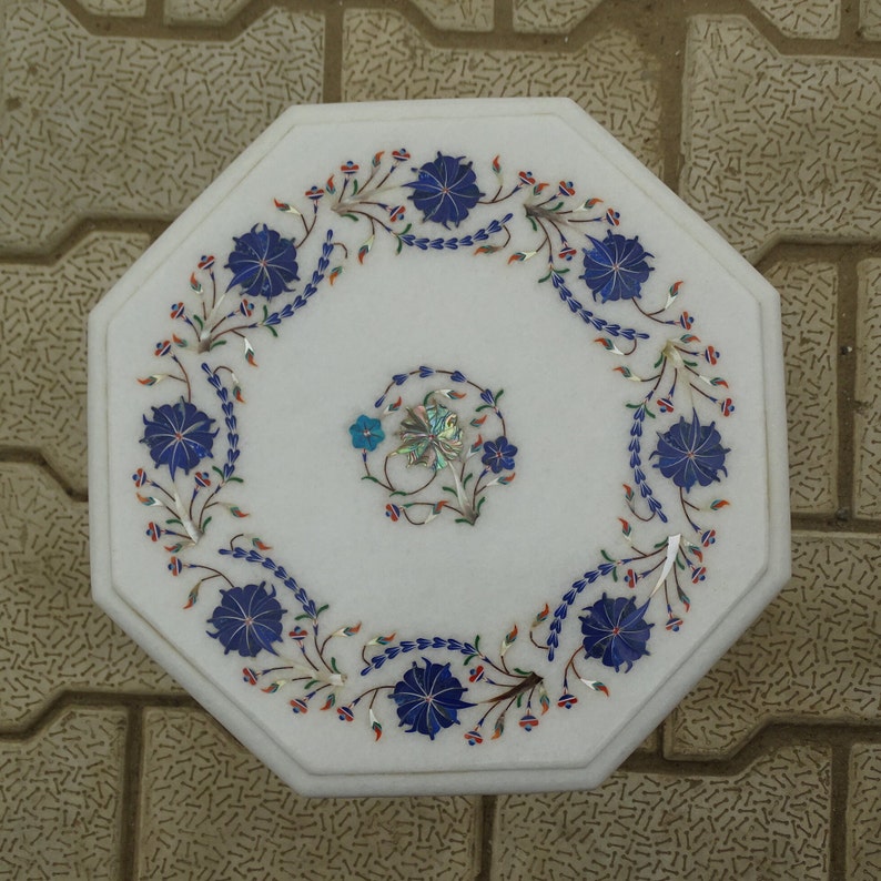 Marble Inlay Table Top / Luxury Home Decor for Living Room / Indoor and ...