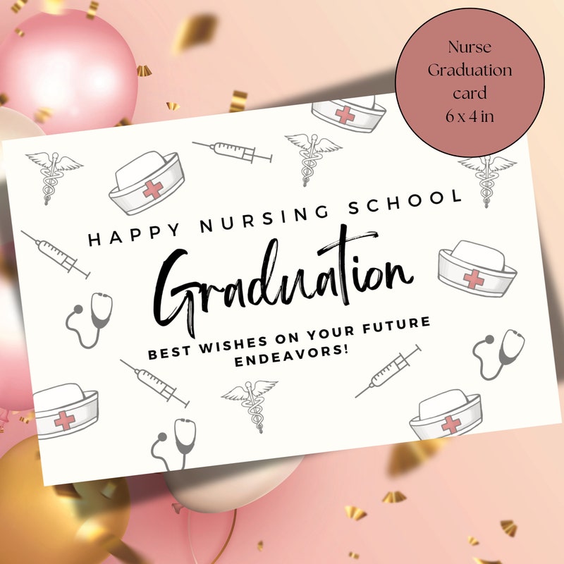 Nurse Graduation Card - Etsy