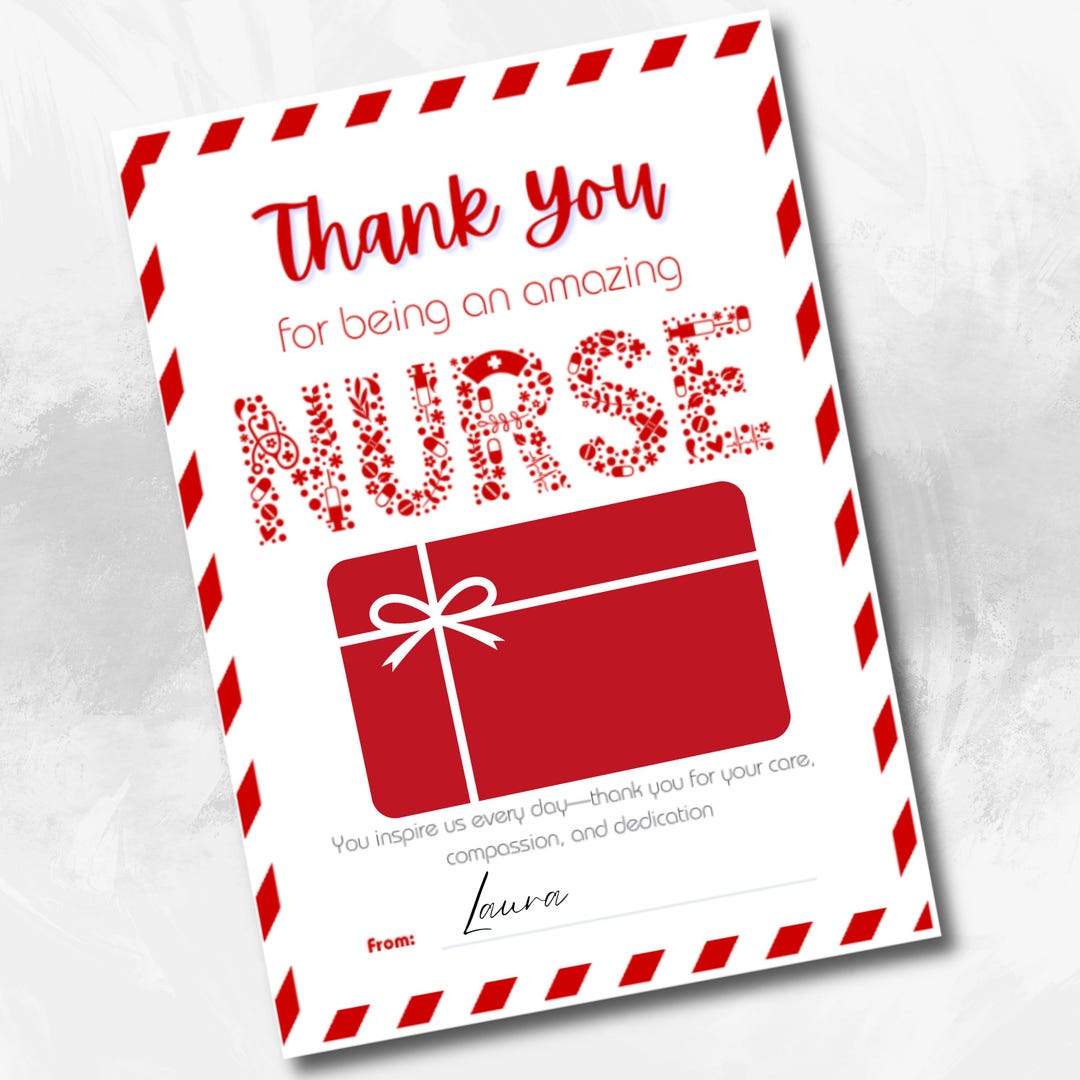 Nurse Appreciation Gift Card Holder for Nurses Week, Nursing Gift ...