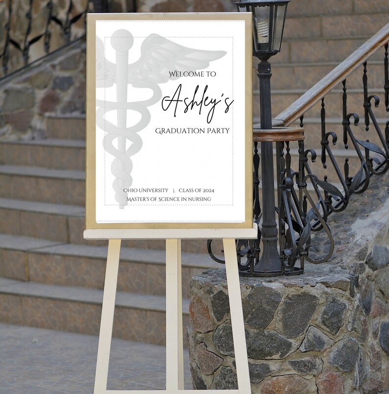 Nurse Practitioner Graduation Party Welcome Sign, Nurse Practitioner ...