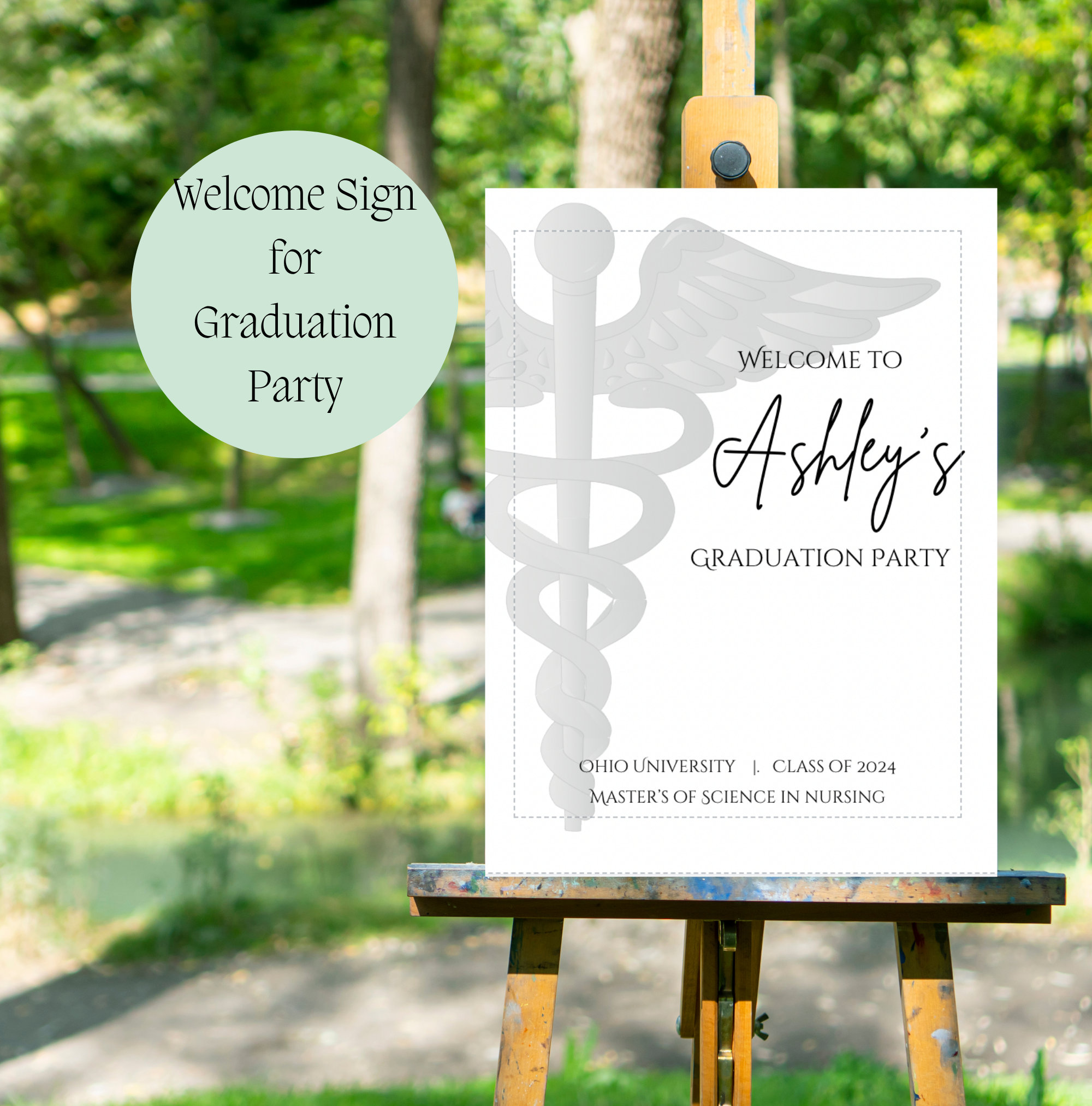 Nurse Practitioner Graduation Party Welcome Sign, Nurse Practitioner ...