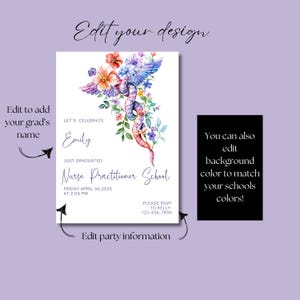 Nurse Practitioner Graduation Invitation for NP Student Digital Invite ...