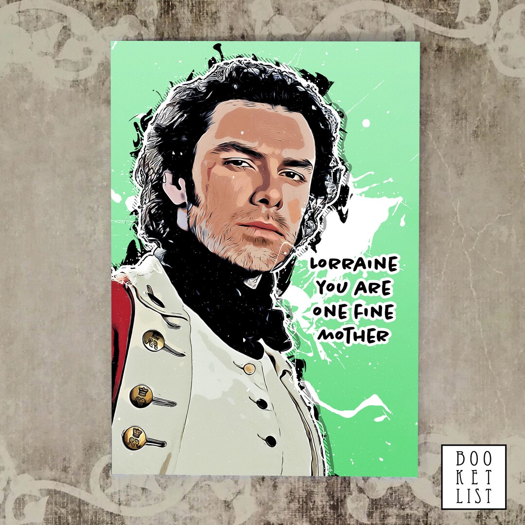 Poldark Mothers Day Card/ Happy Birthday Card/poldark Card/aiden Turner ...