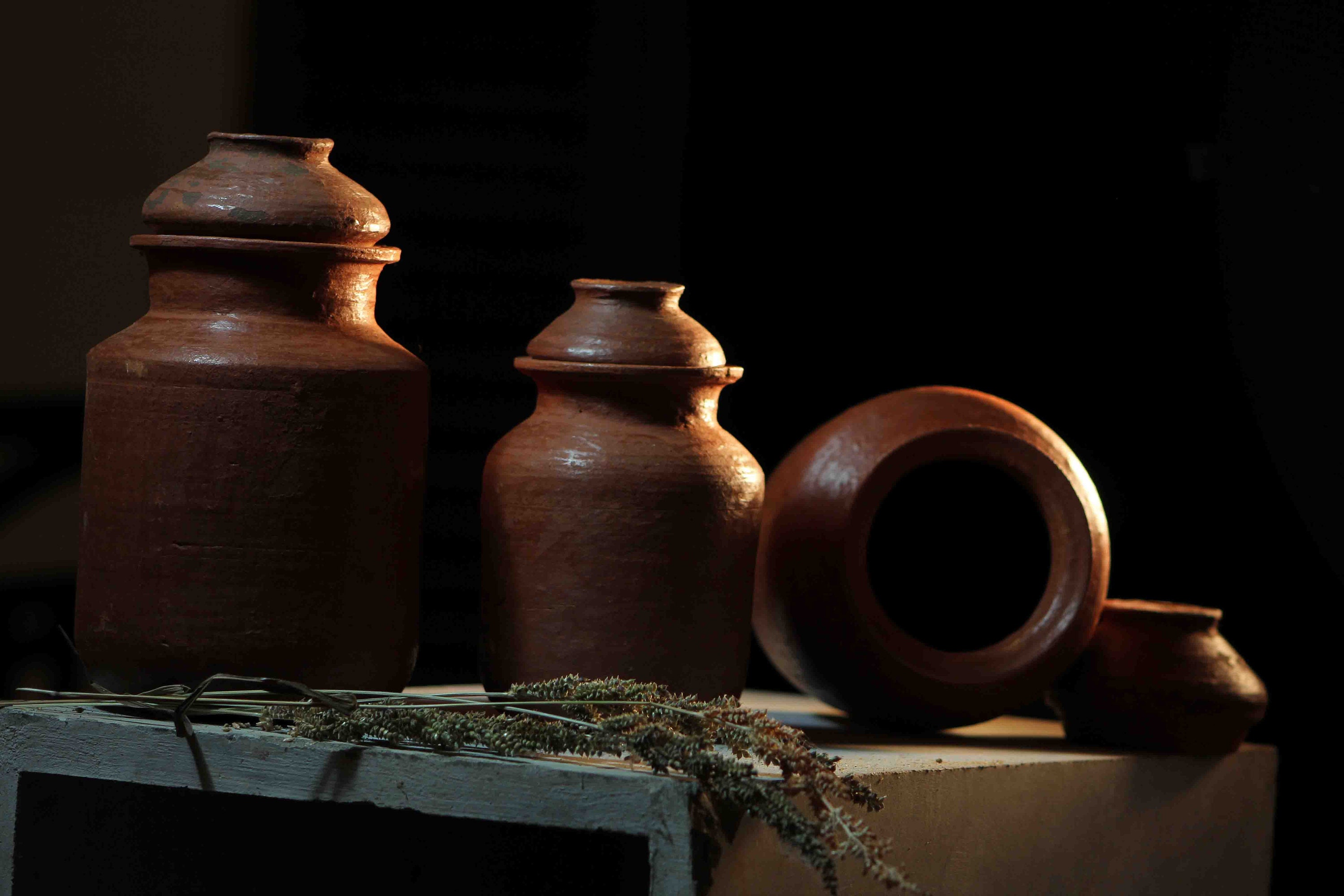 Handmade Vintage Custom Traditional Storage Pots Used in Ancient ...