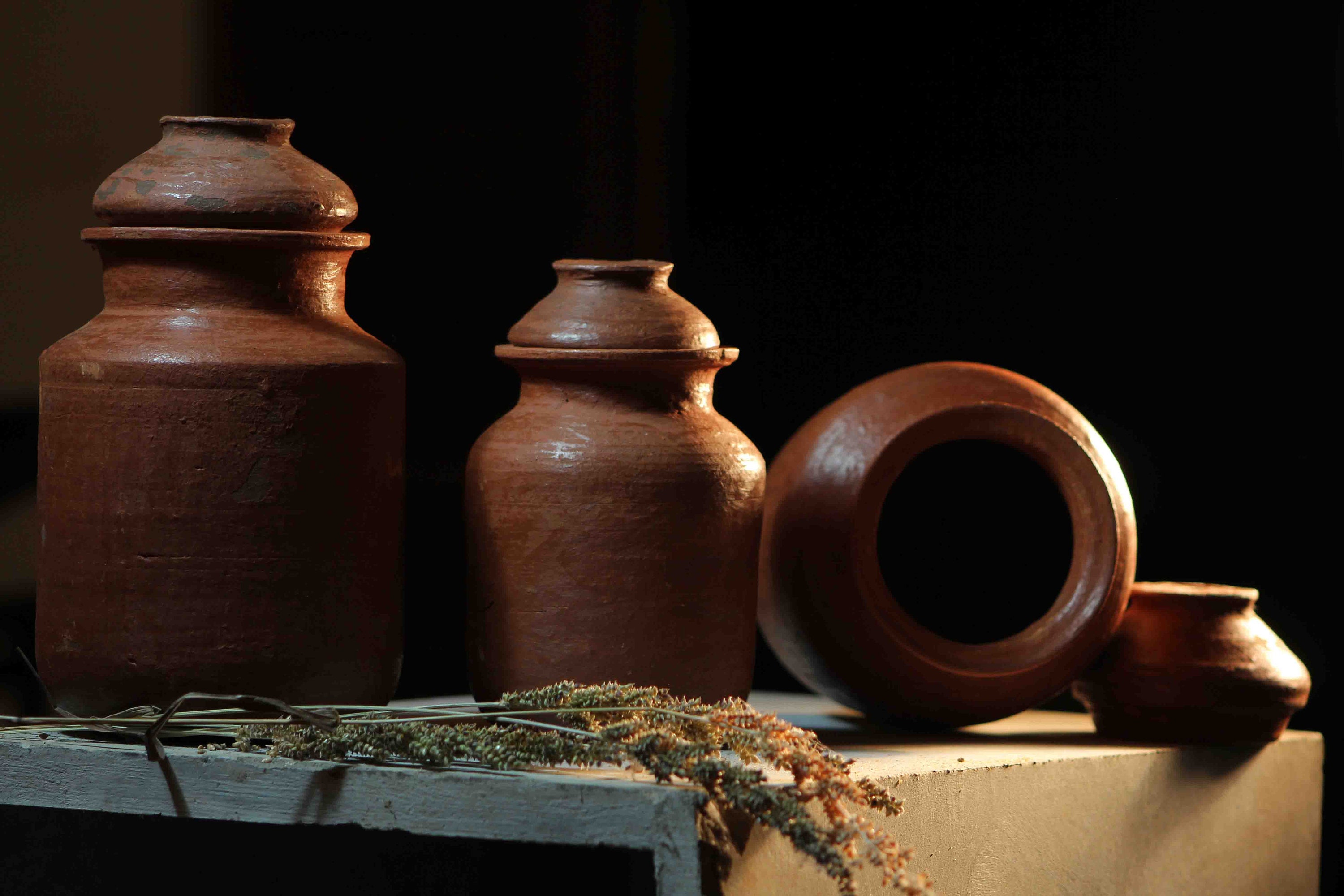 Handmade Vintage Custom Traditional Storage Pots Used in Ancient ...