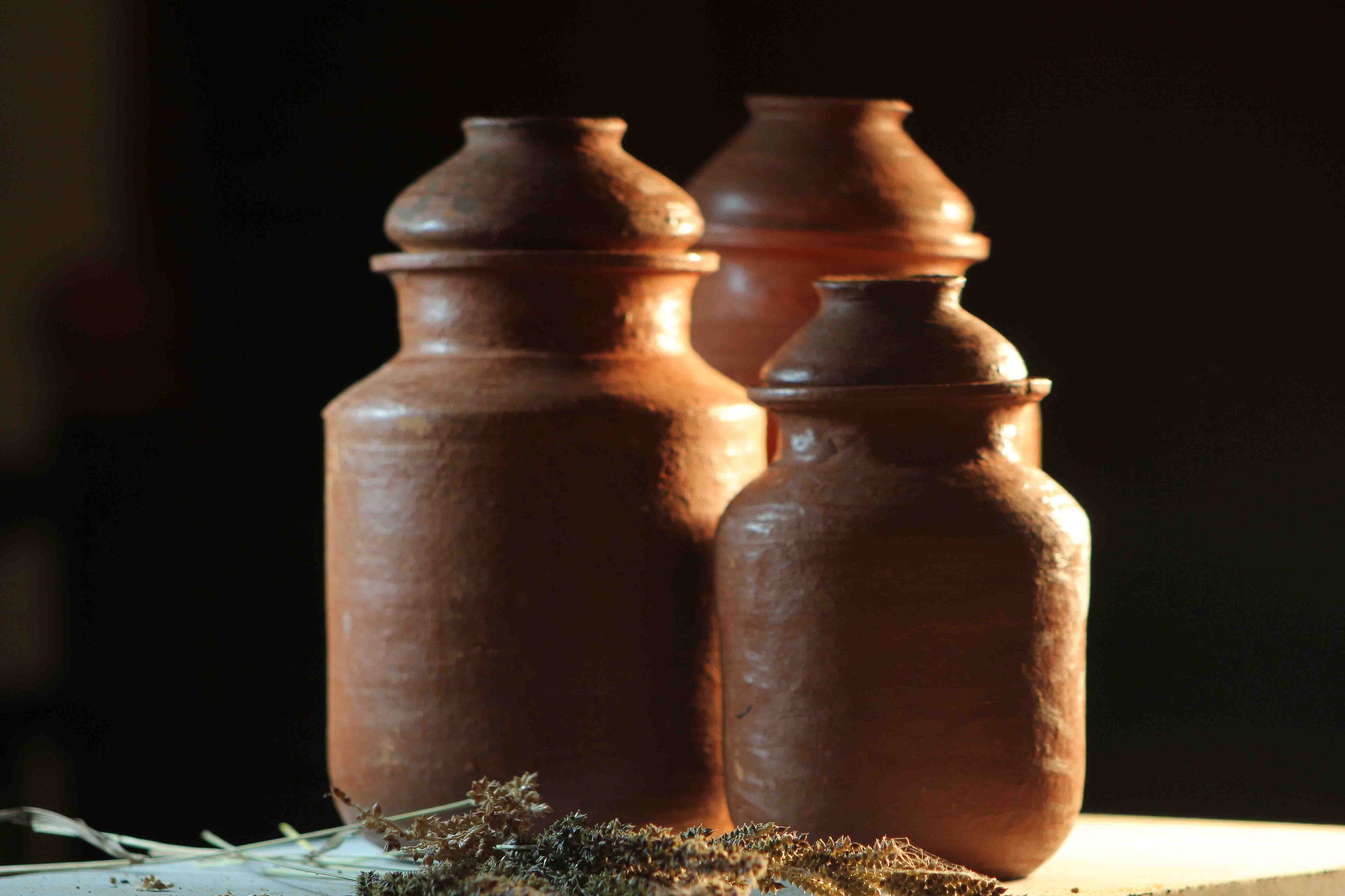 Handmade Vintage Custom Traditional Storage Pots Used in Ancient ...