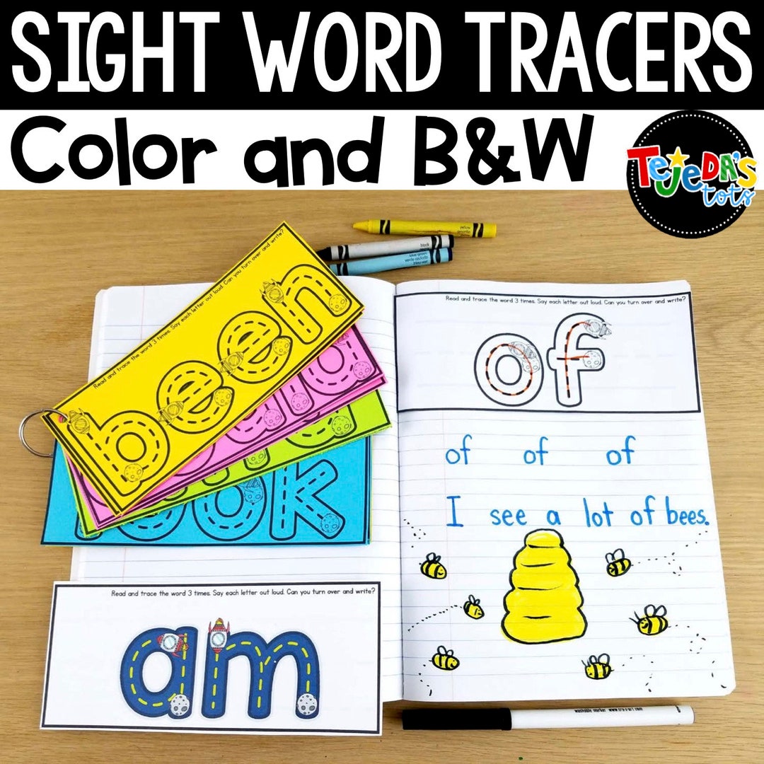 Traceable Sight Words - Etsy