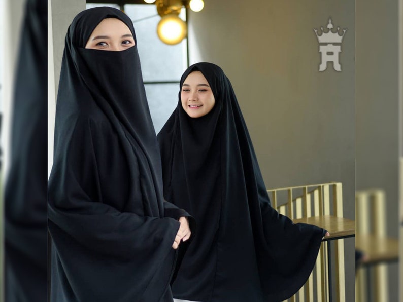 Jersey Instant Hijab With Niqab: Women's Prayer Khimar - Etsy
