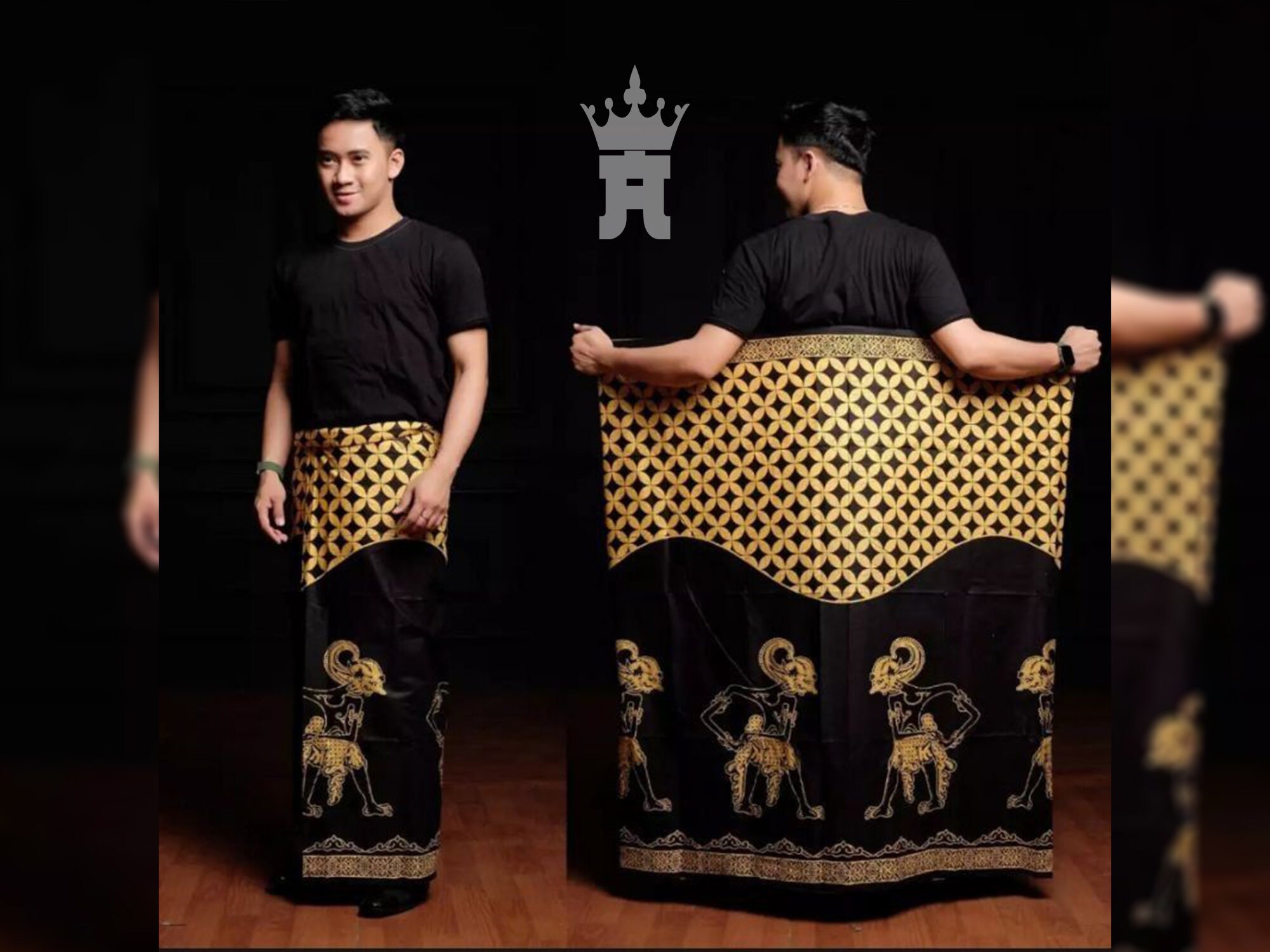 Indonesian Batik Sarong for Men Muslim Prayer Print Sarong Beach Sarong ...