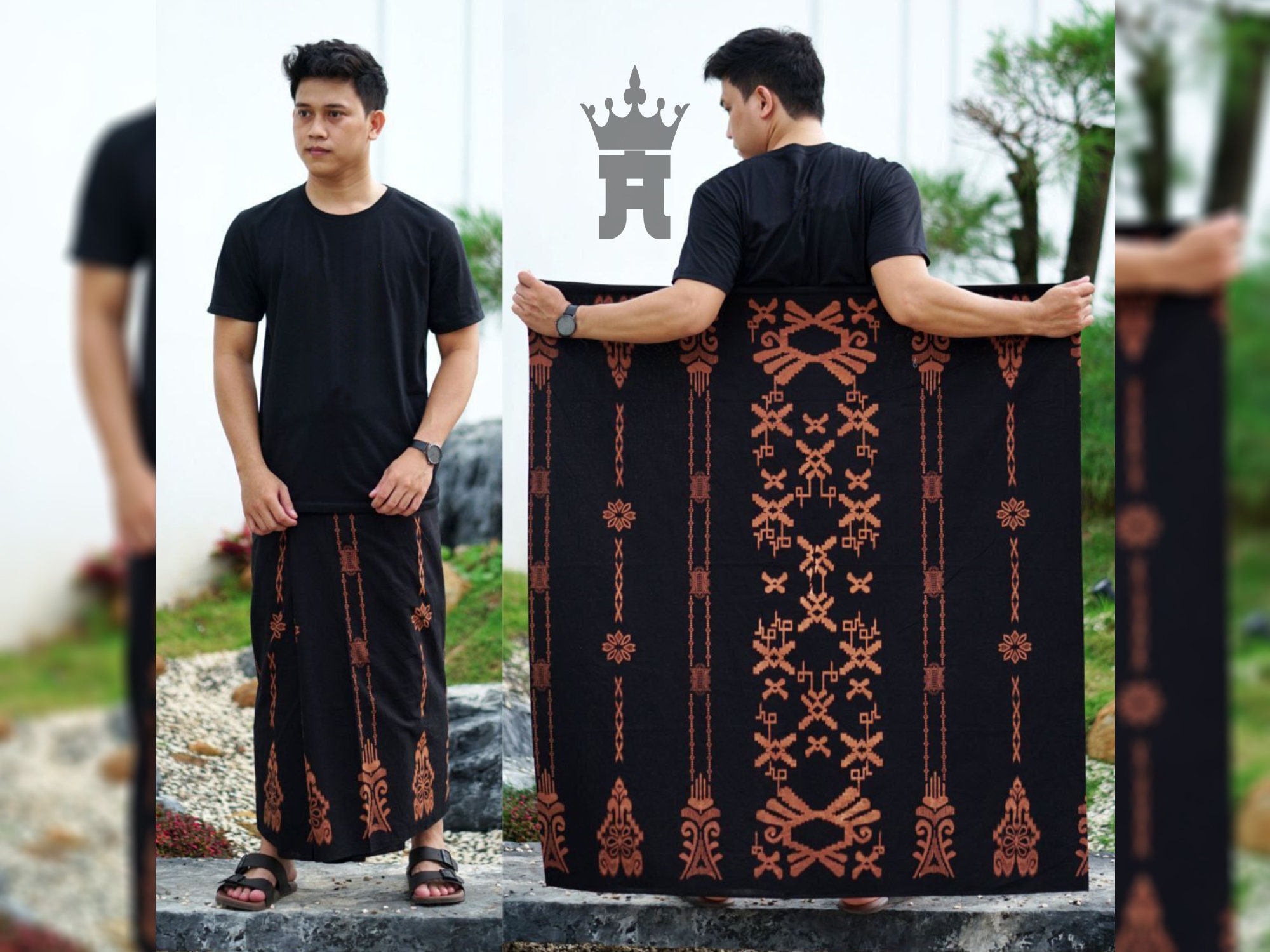 Indonesia Batik X Series Motif Sarong for Men Muslim Prayer Print ...