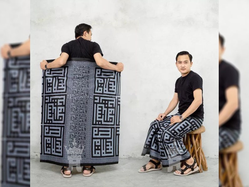 Men's Cotton Sarong – Indonesian Khufi Batik, Islamic Gift - Etsy