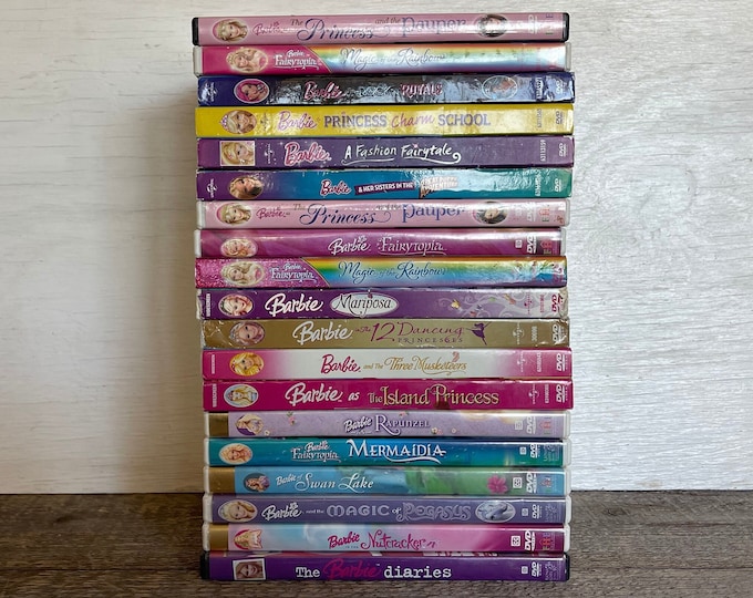 Vintage Barbie Dvds: Fairytopia, Mermaidia, Rapunzel, Nutcracker - Etsy