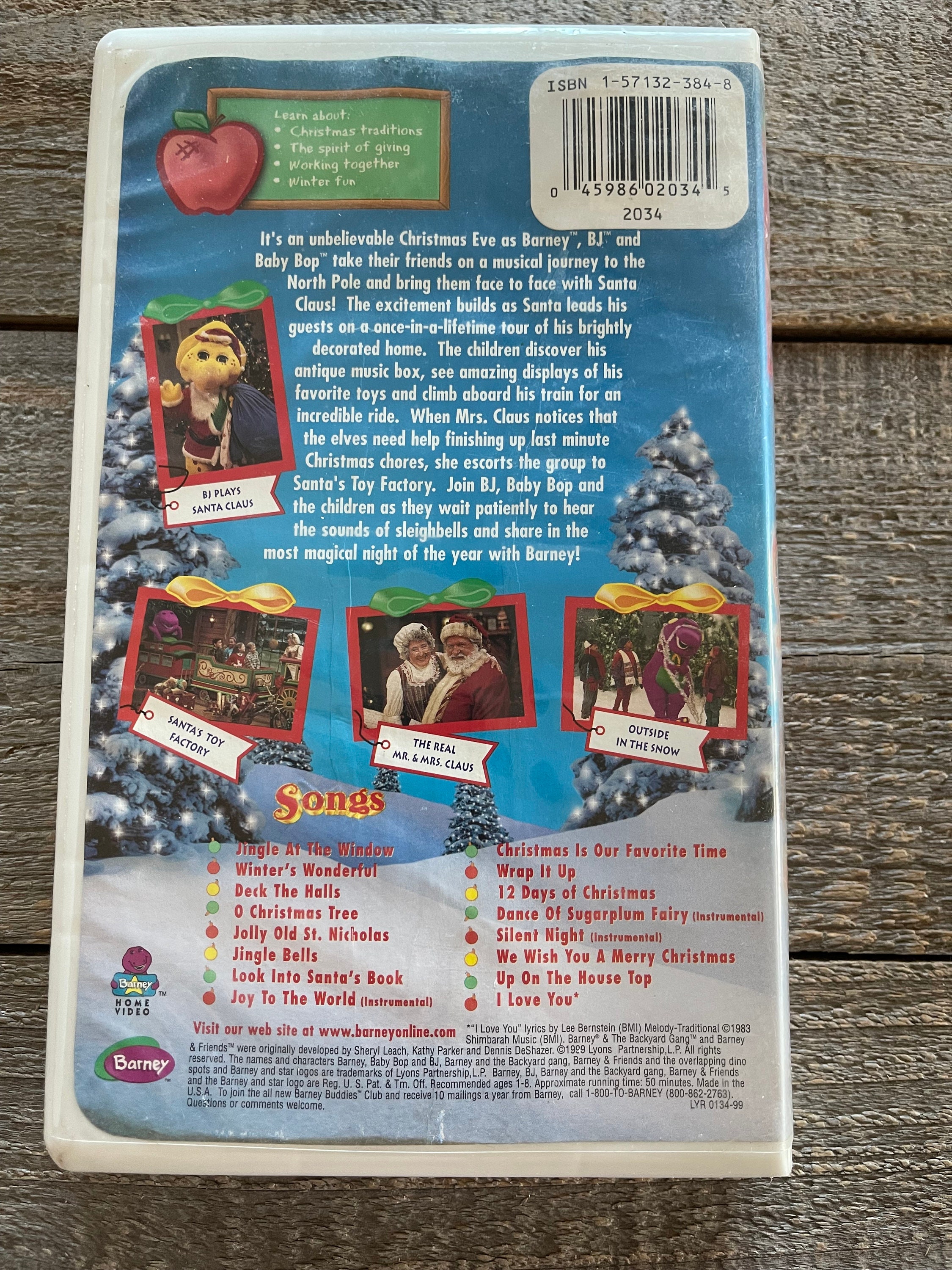 Barney's Night Before Christmas VHS Movie 1999 - Etsy