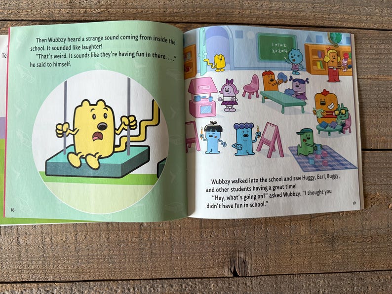 Wow Wow Wubbzy: School Surprise, Kids Paperback Book - Etsy