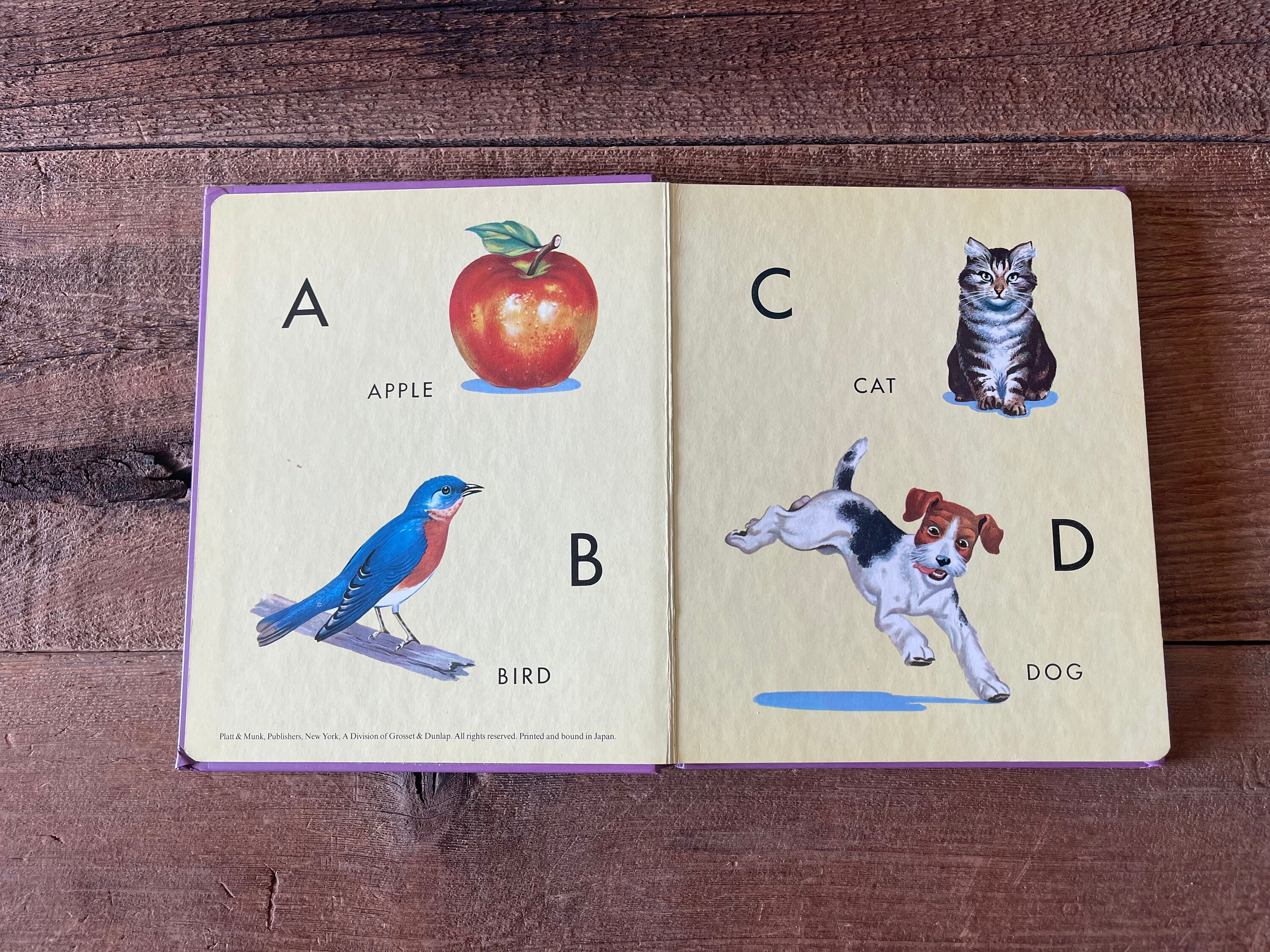 Baby's First ABC Board Book // Teddy Board Book // - Etsy