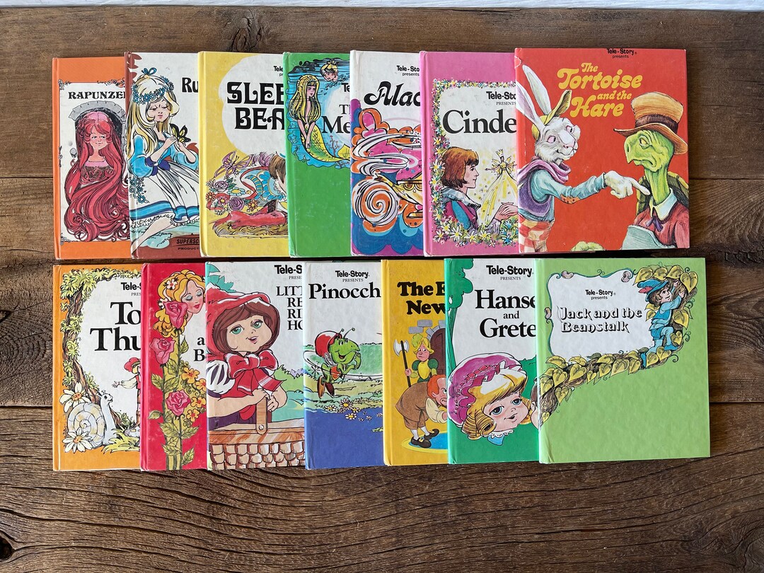 Vintage 1988 Tele-story Books // You Choose // Classic Fairy Tales - Etsy