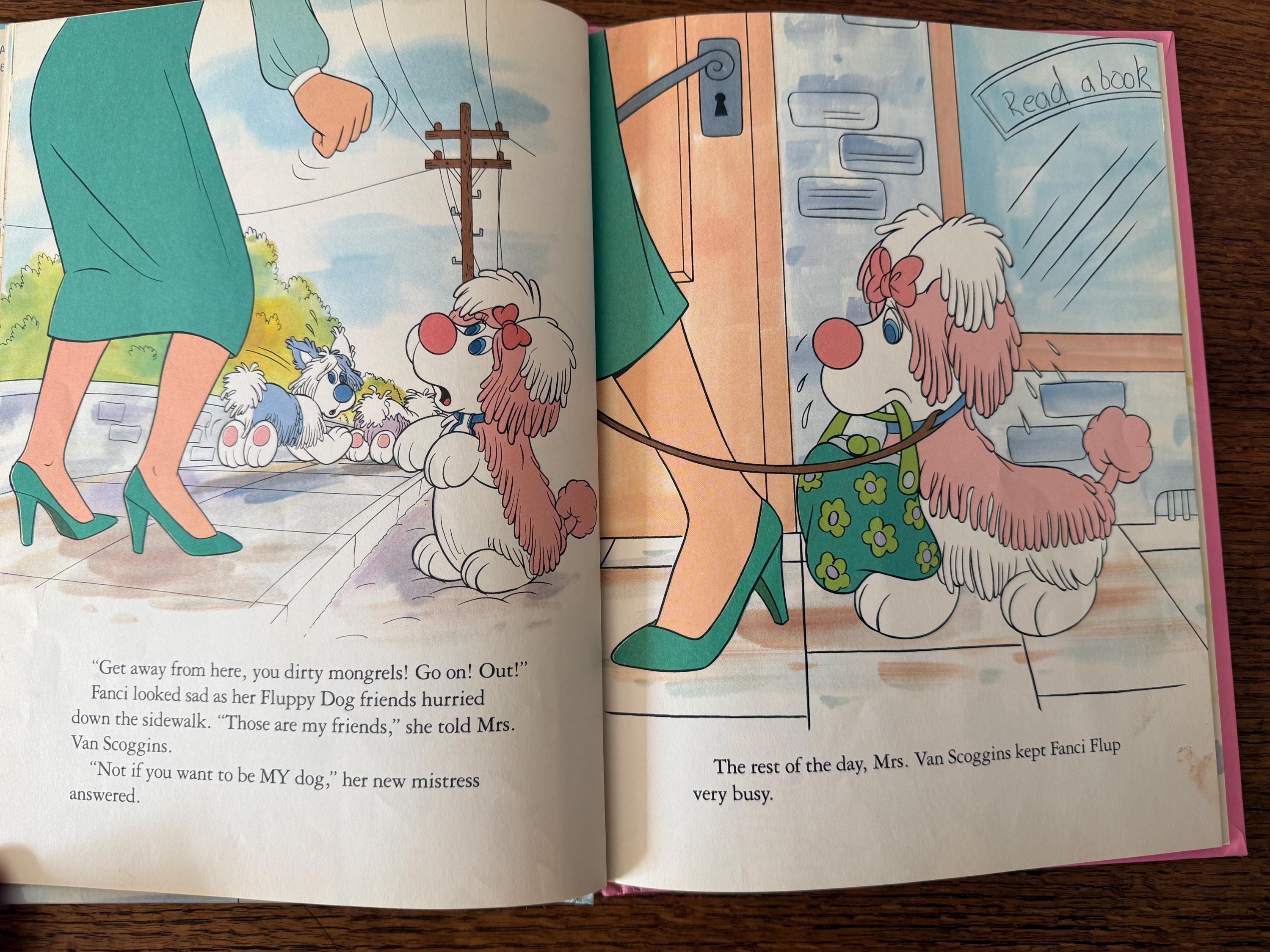 Disney's Fluppy Dogs Book, "home for a Fanci Flup" 1986 Golden Book - Etsy