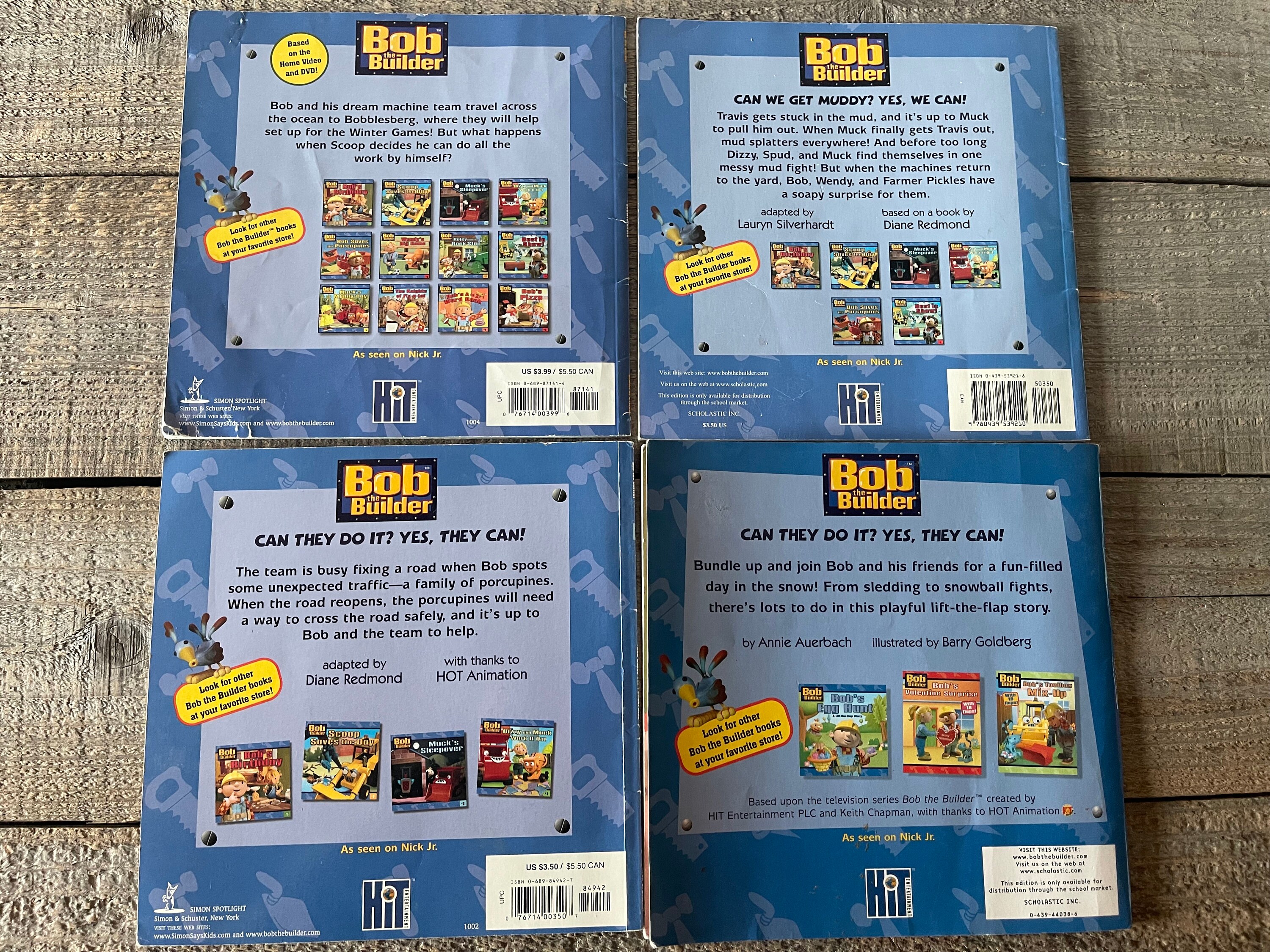 Bob the Builder Books // You Choose // Bob's Snowy Day, Muck's Muddy ...