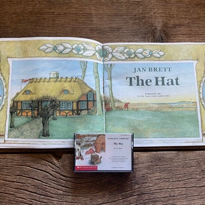 The Hat or the Mitten // Jan Brett // Vintage Book & Cassette Tape Set ...