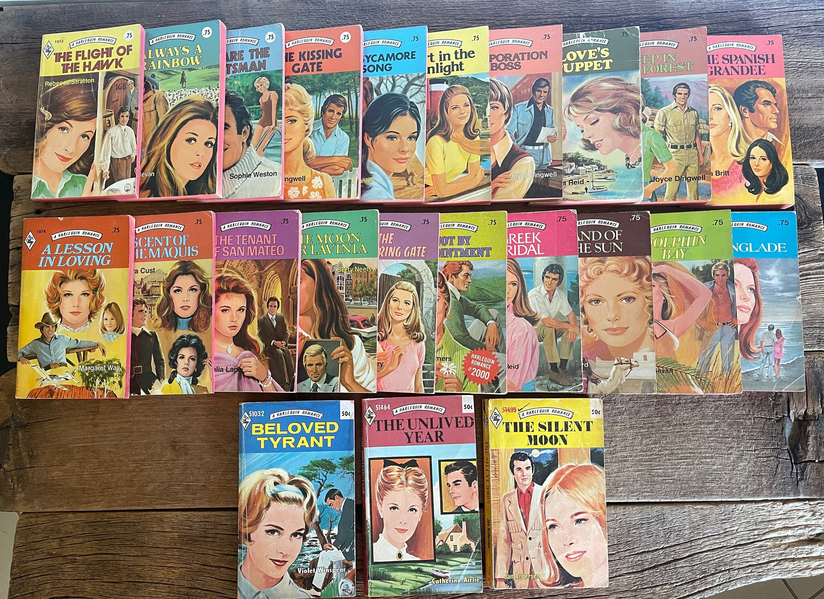 Vintage 1970's Harlequin Romance Novels // You Choose // Red Pages ...