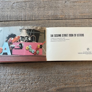 Sesame Street Book of Letters: 1971 First Edition Signet Book - Etsy