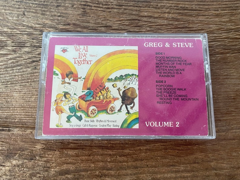 Greg & Steve Cassettes // We All Live Together Volume 2, Volume 4 - Etsy