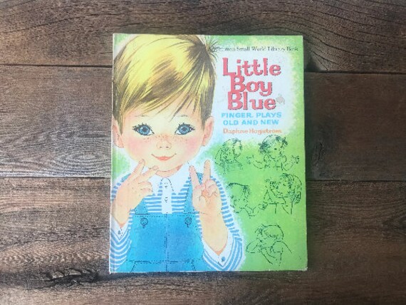 Vintage 1966 Children's Book Little Boy Blue // Finger | Etsy