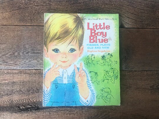 Vintage 1966 Children's Book Little Boy Blue // Finger - Etsy