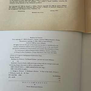 Vintage Frances Books // You Choose // Russell and Lillian Hoban ...