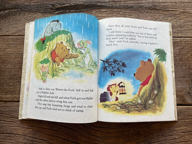 Winnie-the-pooh Meets Gopher // Walt Disney // Little Golden Book // A ...