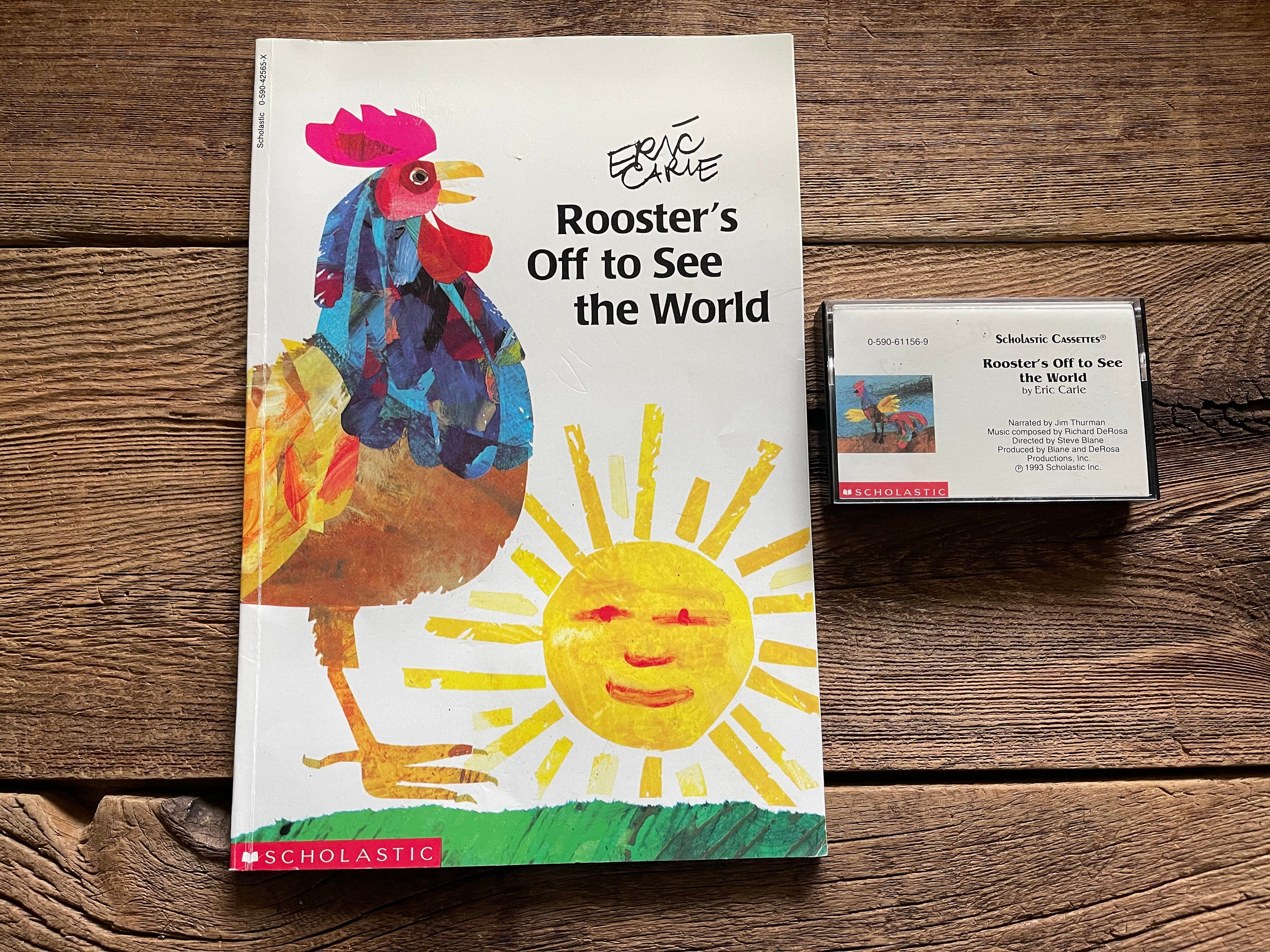Rooster's off to See the World // Eric Carle // Vintage Book & Cassette ...