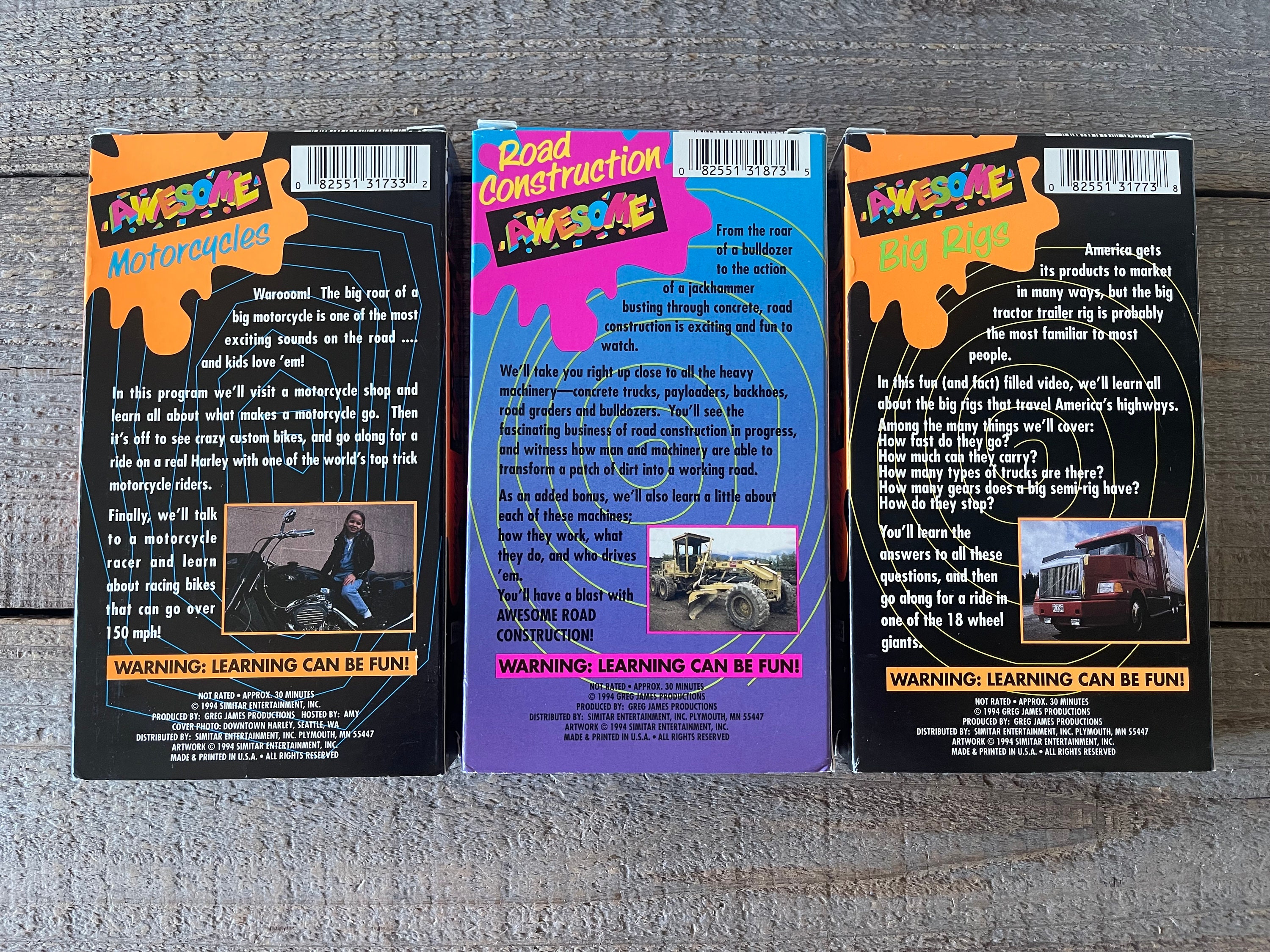 Vintage Kids VHS Movies About Transportation // Awesome Big Rigs ...