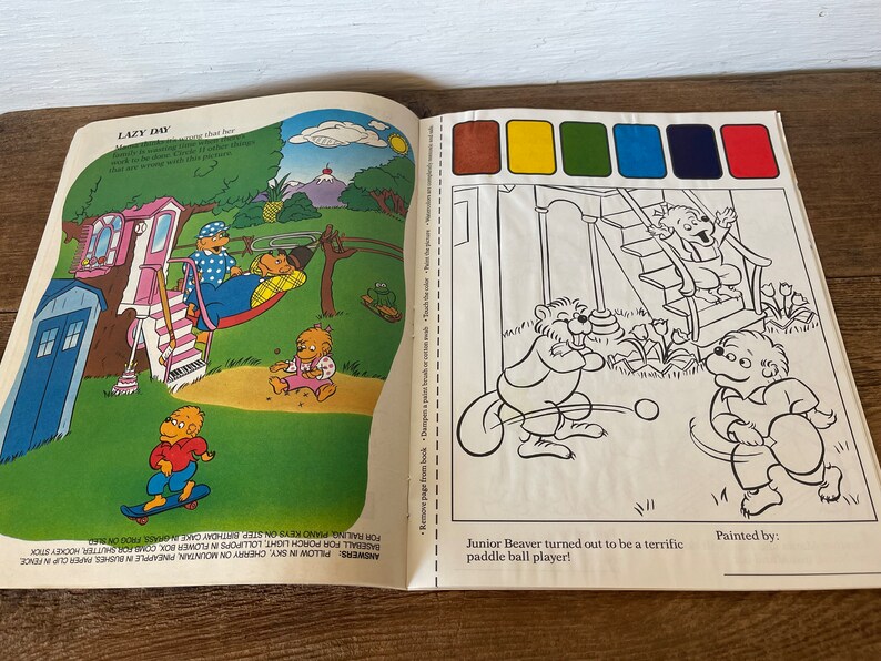 You Choose // the Berenstain Bears' Activity Books // - Etsy