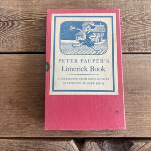 RARE Antique Book // Peter Pauper's Limerick Book: A Collection From ...