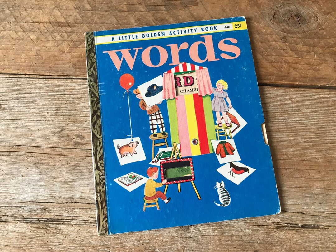 1955 Little Golden Activity Book Called "the Little Golden Book of ...