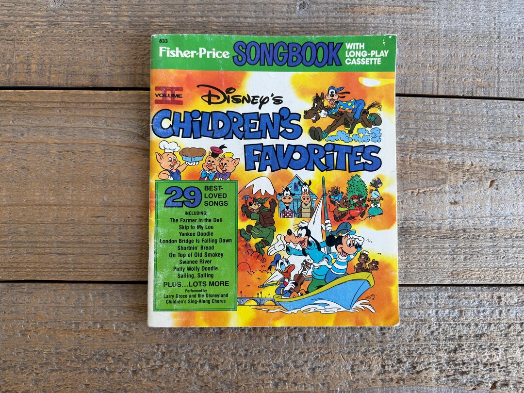 Disney's Children's Favorites Songbook: 1980 Fisher-price, Volume II - Etsy