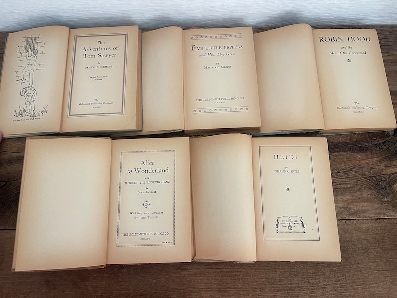 Vintage Classic Literature 1930's First Edition Books // - Etsy