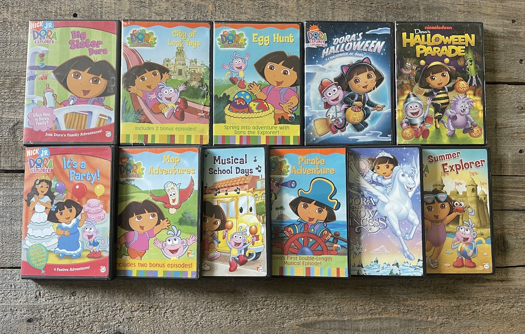 Dora the Explorer Dvds // You Choose // 2000's Nick Jr Kids Show - Etsy