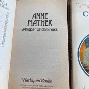 Vintage Harlequin Romance Novels // You Choose // White Covers - Etsy