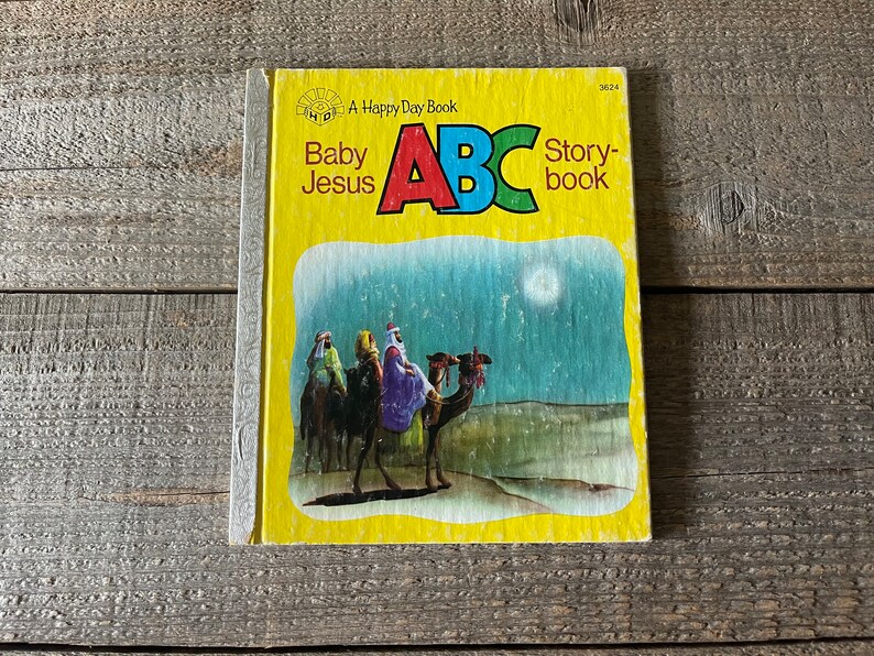 1979 Baby Jesus ABC Story Book // A Happy Day Book // - Etsy