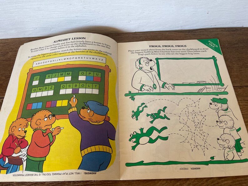 You Choose // the Berenstain Bears' Activity Books // - Etsy