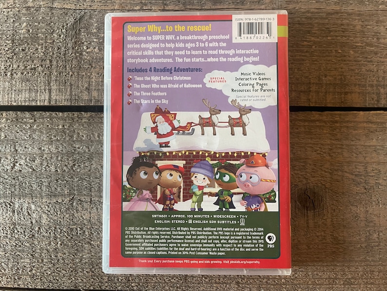Super Why DVD: 'twas the Night Before Christmas // PBS Kids // Tested ...