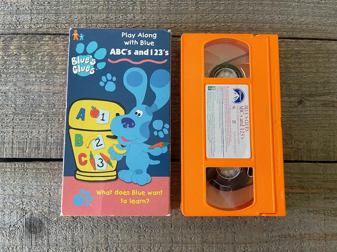 Blue's Clues // Play Along With Blue, Abc's and 123's // Vintage VHS ...