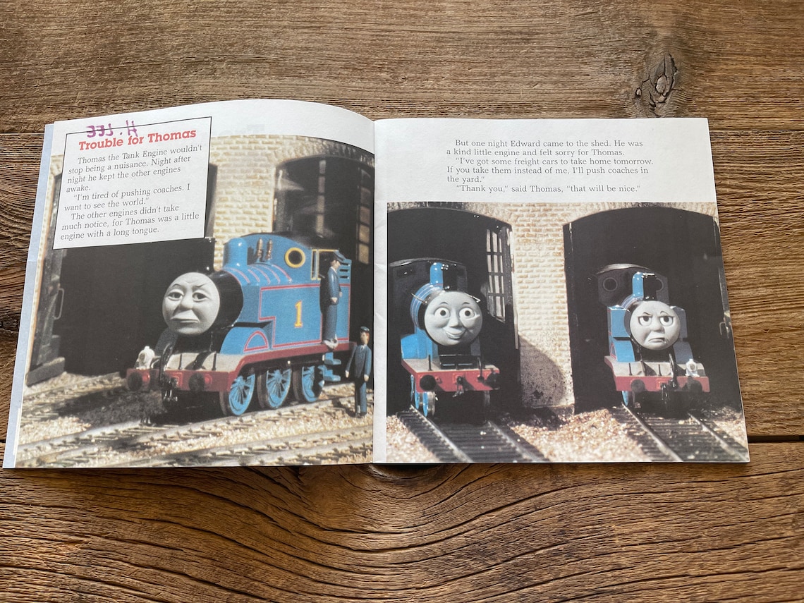 Thomas the Tank Engine Book & Cassette Tape // Trouble for - Etsy