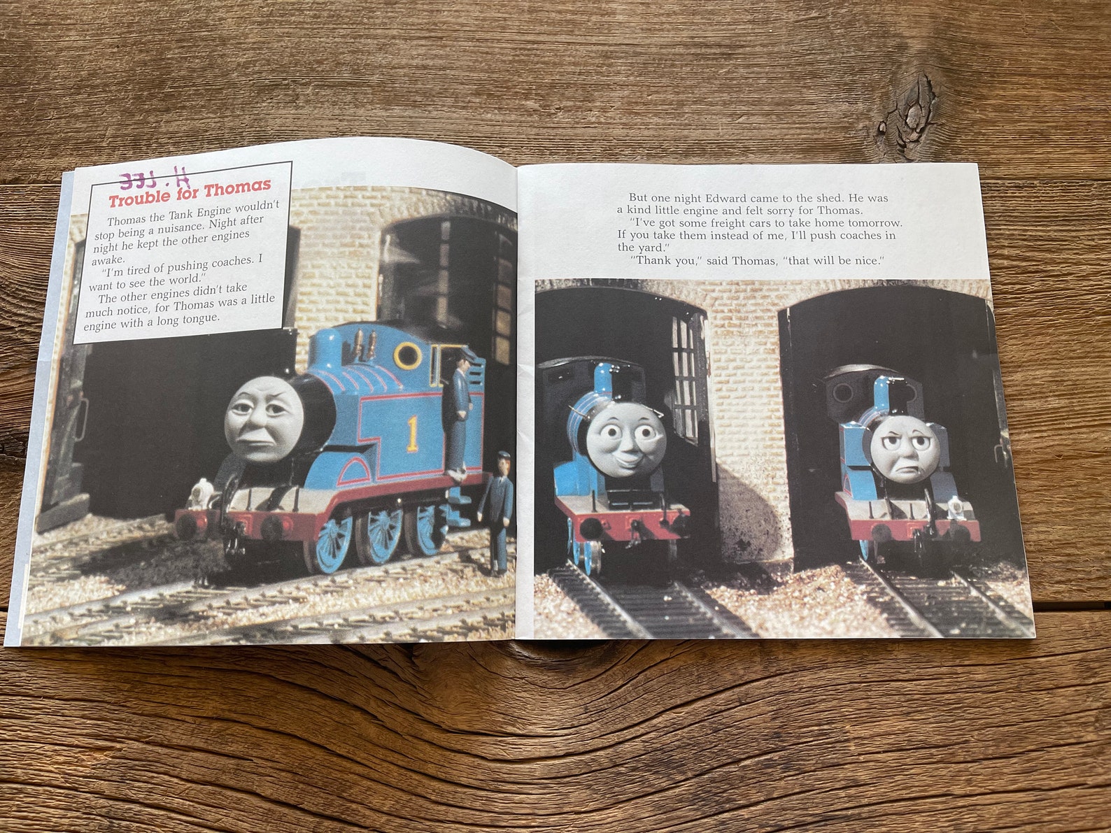 Thomas the Tank Engine Book & Cassette Tape // Trouble for - Etsy